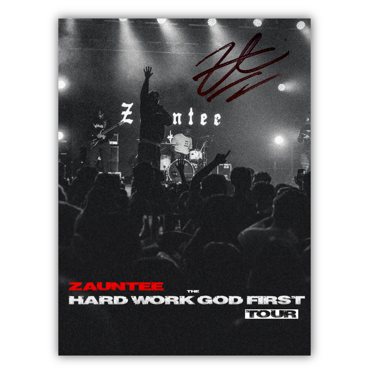 The Hard Work God First Tour Poster – We Follow Jesus
